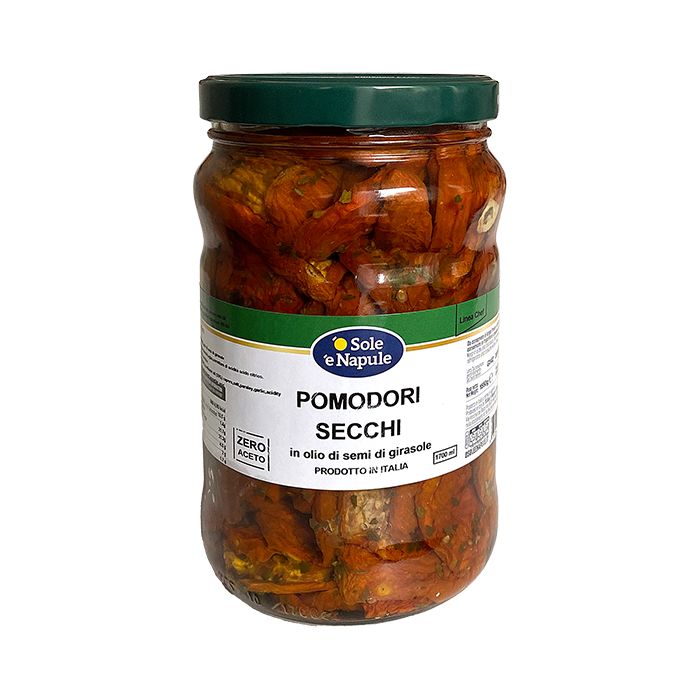 O SOLE E NAPULE - Sun Dried Tomatoes Seasoned & Packaged in Sunflower ...